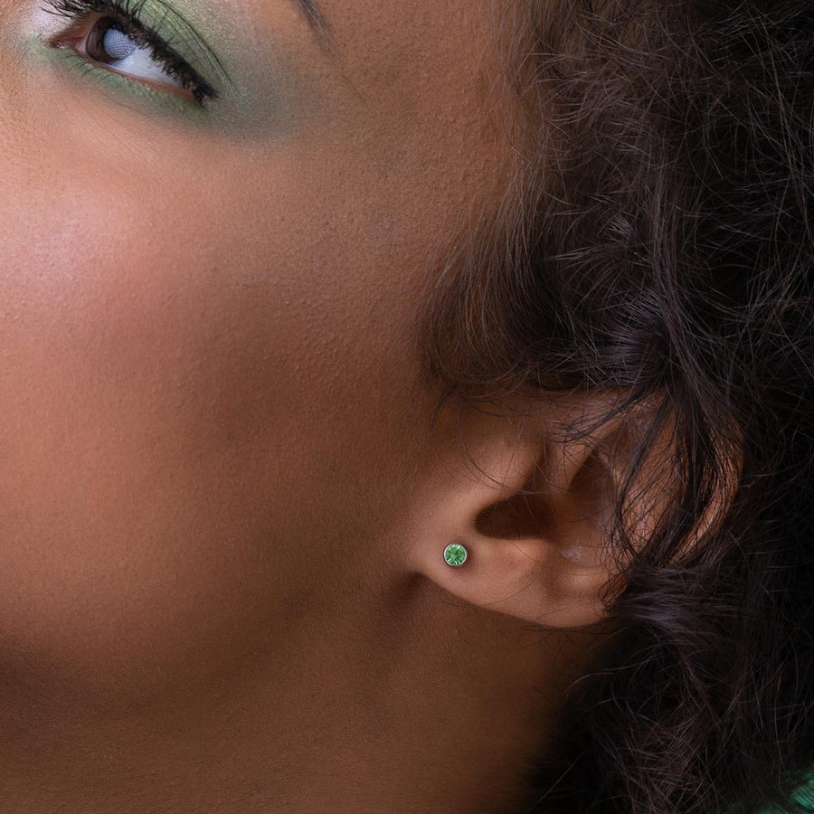 August Birthstone Stainless Steel Earrings | Simply Whispers